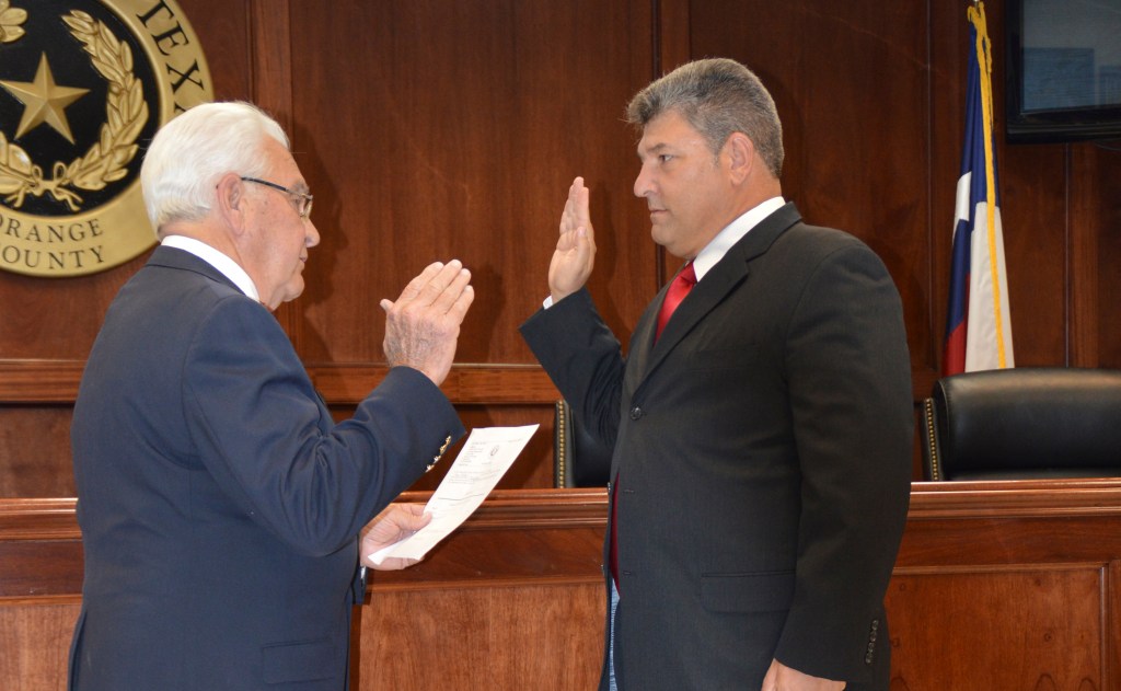 Dean Crooks is sworn in as County Judge - Orange Leader | Orange Leader