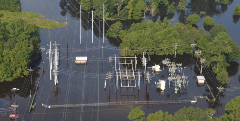 Elevation of substation control houses and other equipment is ongoing ...