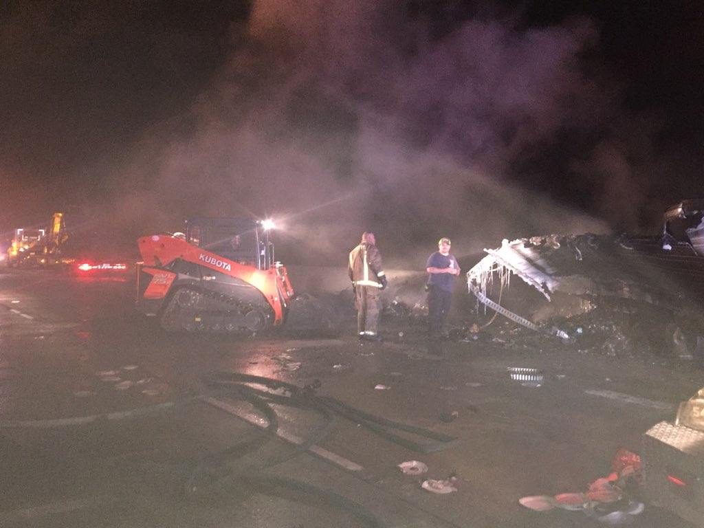 VIDEO: 18-Wheeler engulfed in flames on I-10 in OC - Orange Leader ...