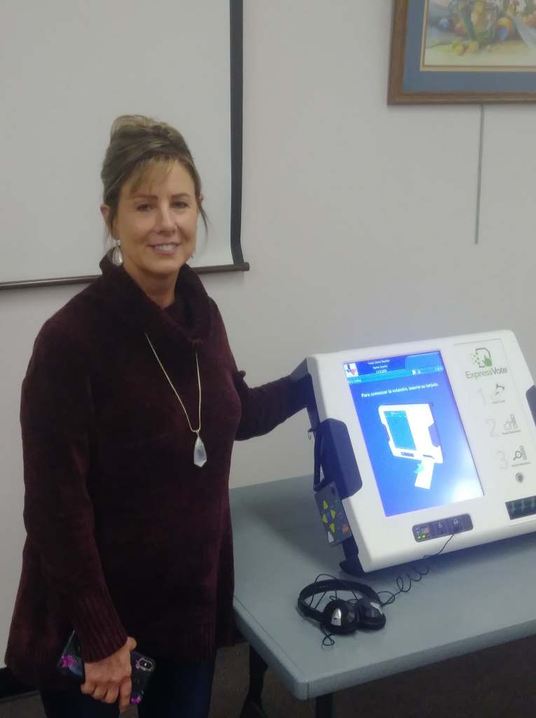 County shows off new voting machines - Orange Leader | Orange Leader