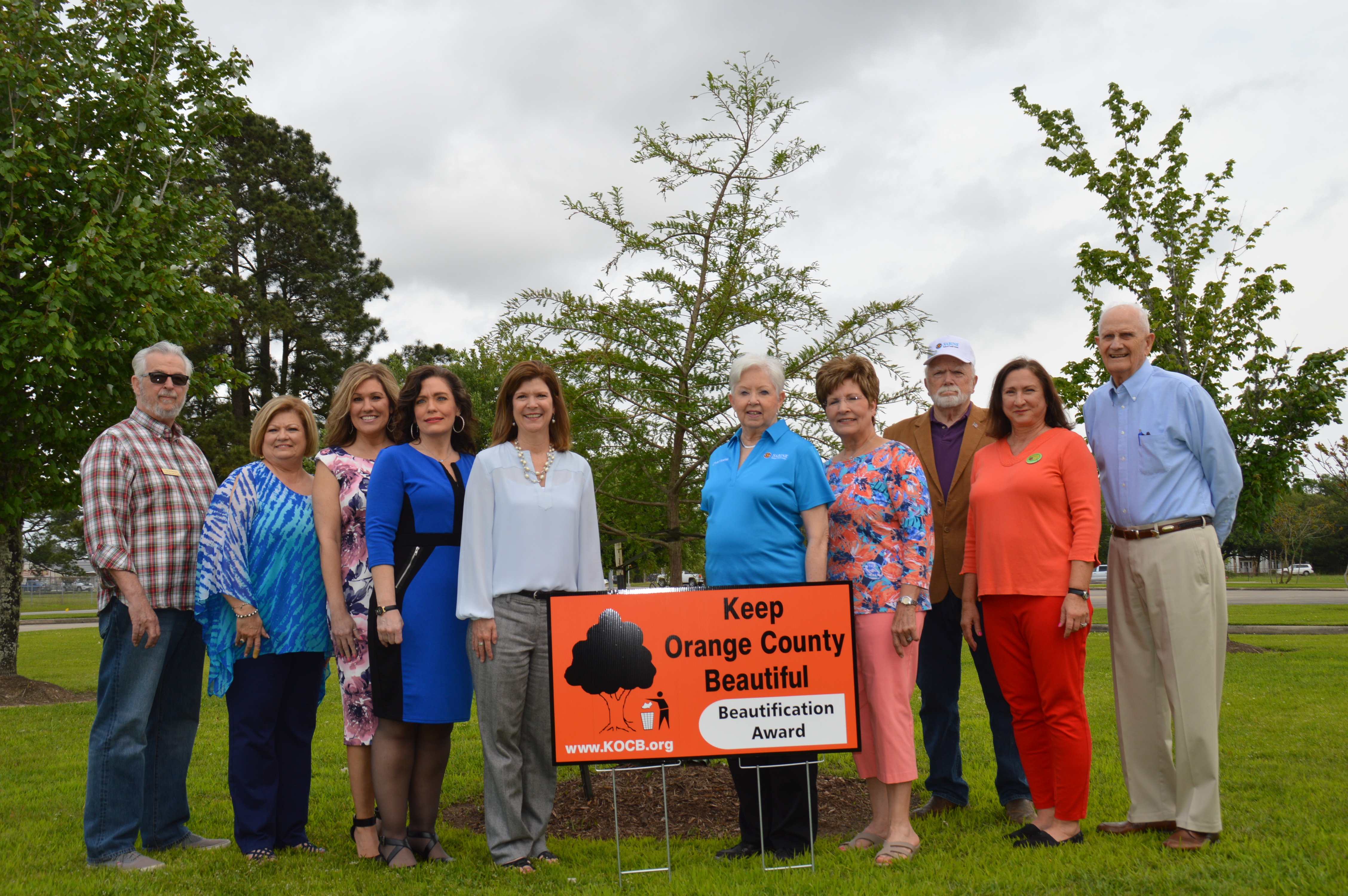 Keep Orange Green Sabine FCU receives KOCB award for Beautification ...