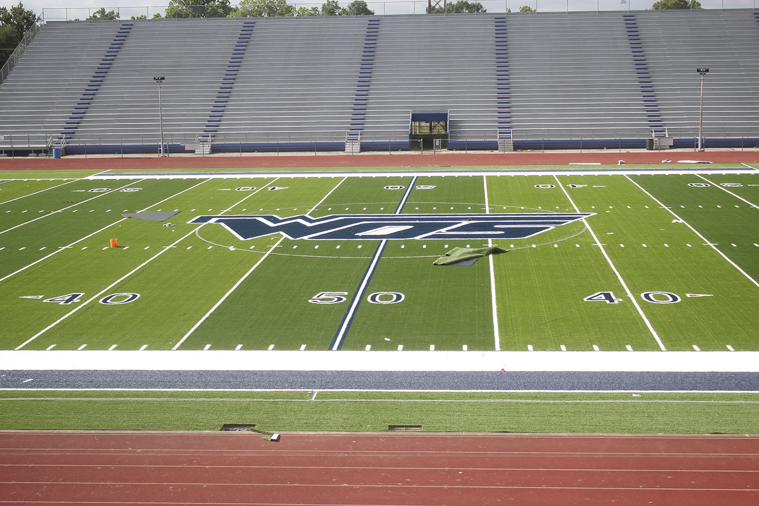 New turf, logos looking great at Hooks Stadium as completion nears ...