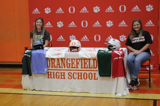 Lady Bobcats Humplik, Grant ink softball scholarships - Orange Leader ...