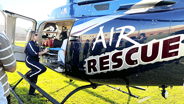 AIR RESCUE TRAINING: Local students get 1st-hand look at medical work ...