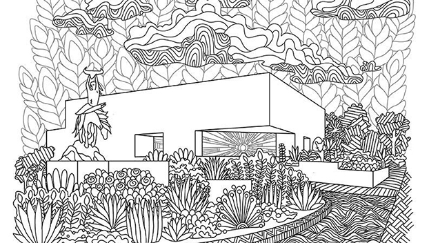 Stark Museum of Art coloring book original drawings on view May 27 ...